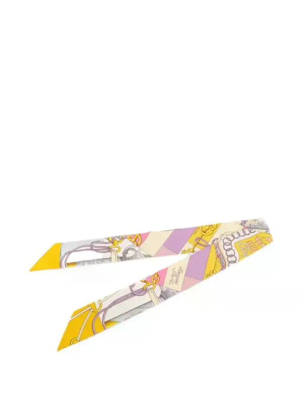 Hermès Cliquets Silk Scarf - Yellow
