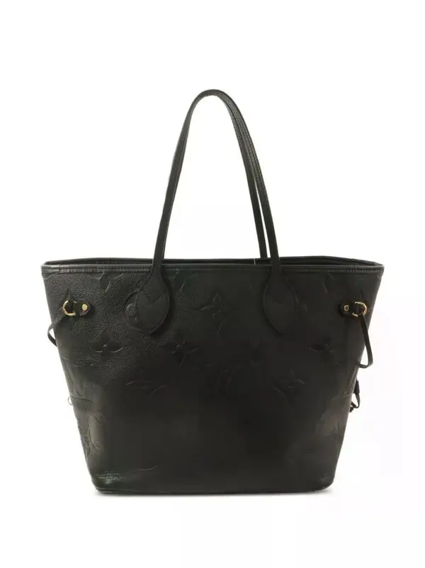 LOUIS VUITTON Monogram Empreinte Neverfull Tote Bag - Black