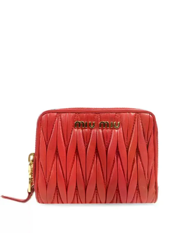 Miu Miu Matelassé Leather Wallet