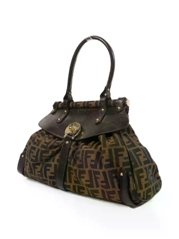 Fendi Zucca Print Leather Handbag