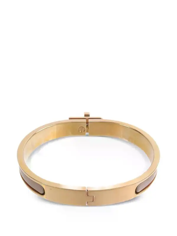 Hermès Mini Clic Kelly Enamel Bracelet - Gold