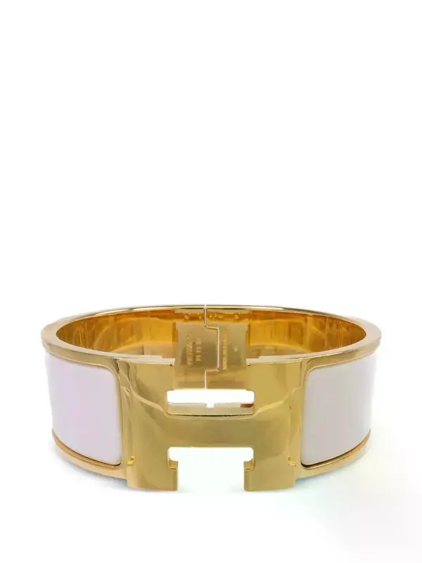 Hermès Plated Clic Clac H Bracelet - Gold