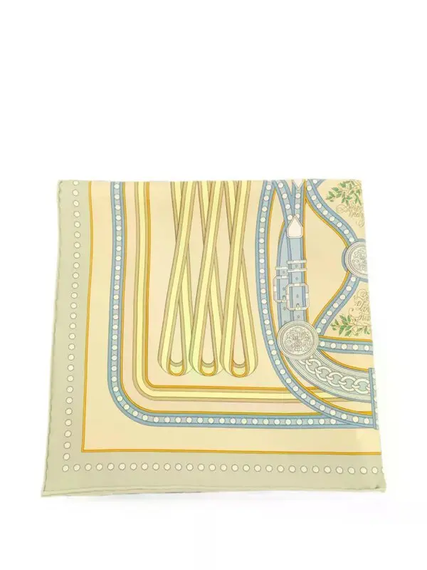 Hermès Equestrian-print Silk Scarf