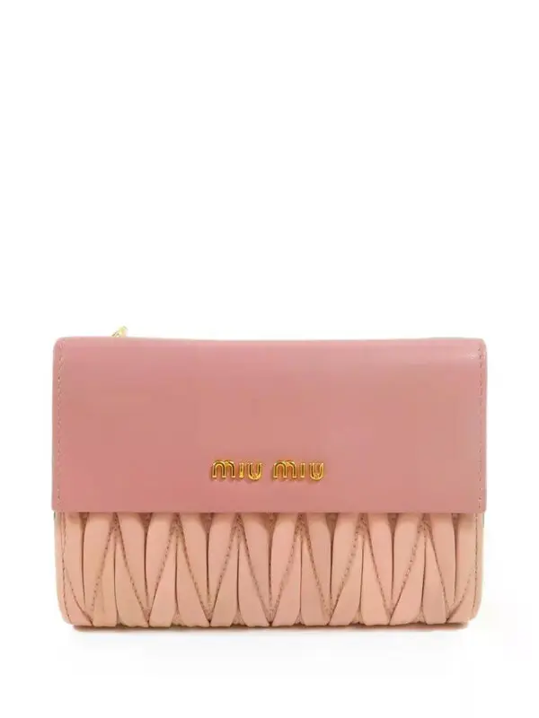 Miu Miu Matelassé Leather Wallet