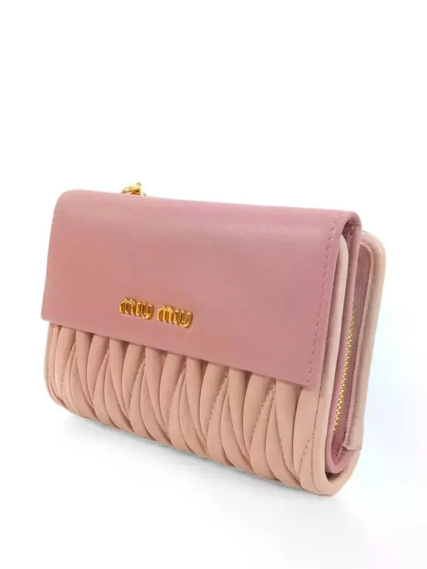 Miu Miu Matelassé Leather Wallet