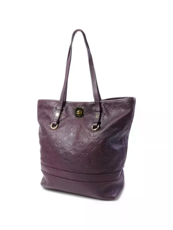 LOUIS VUITTON Monogram Empreinte Citadine Pm Tote Bag - Purple