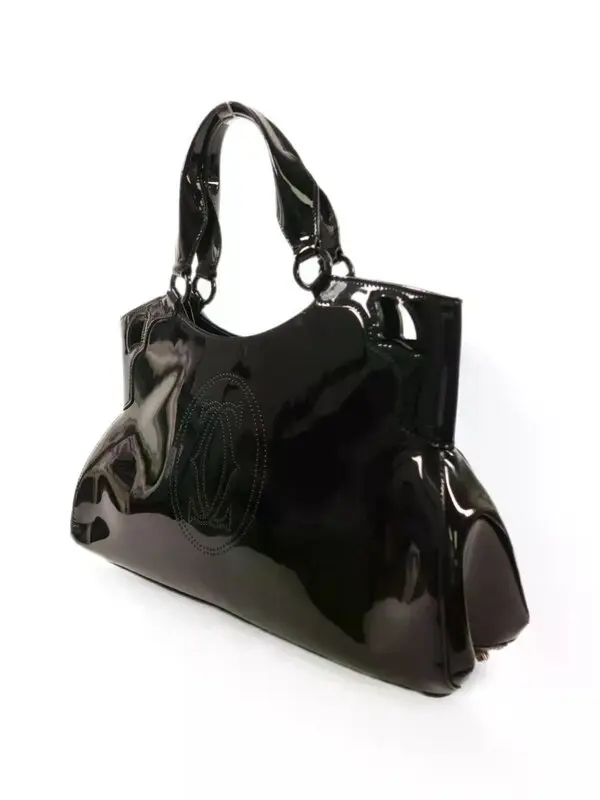 Cartier Logo Patent-leather Tote Bag