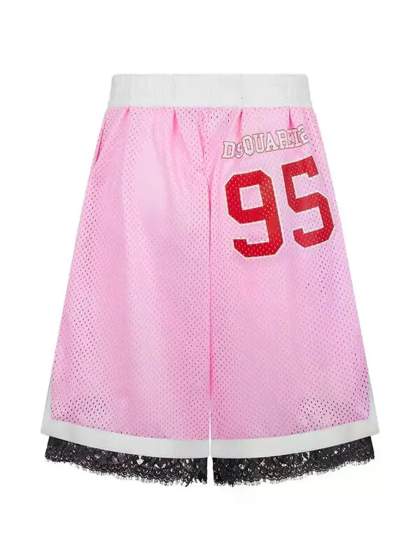 Dsquared2 Perforated Lace-trim Shorts