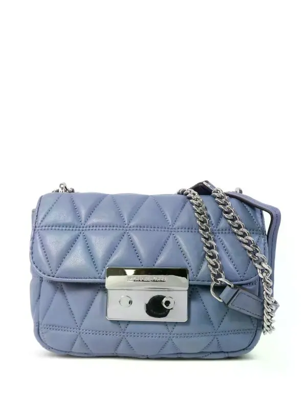 Michael Kors Quilted Leather Shoulder Bag - Blue