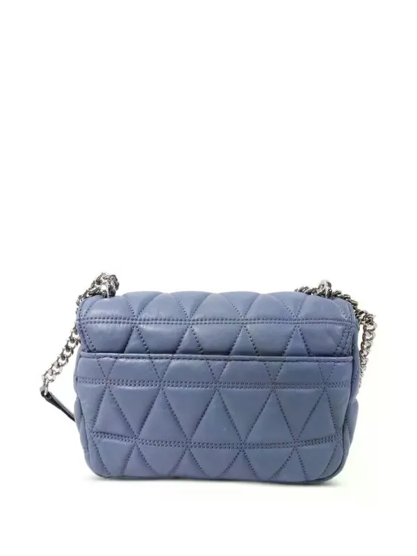 Michael Kors Quilted Leather Shoulder Bag - Blue