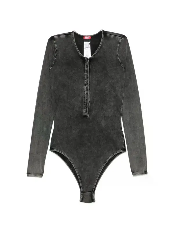 DIESEL® Fresya Acid-wash Bodysuit - Black
