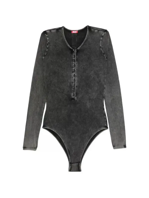 DIESEL® Fresya Acid-wash Bodysuit - Black