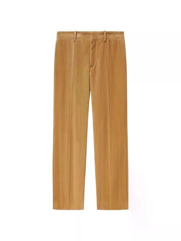Isabel Marant Étoile Roaya Velvet Pinstripe Trousers - Neutrals