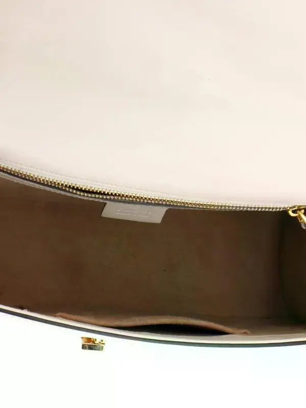 Gucci Sylvie Leather Small Shoulder Bag - White
