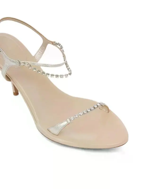 Chloé Crystal-embellished Leather Sandals