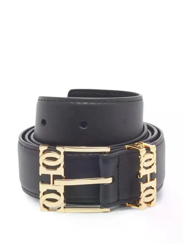 Carolina Herrera Ch-logo Leather Belt