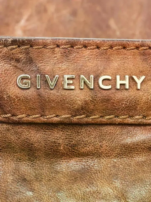Givenchy Distressed Leather Shoulder Bag