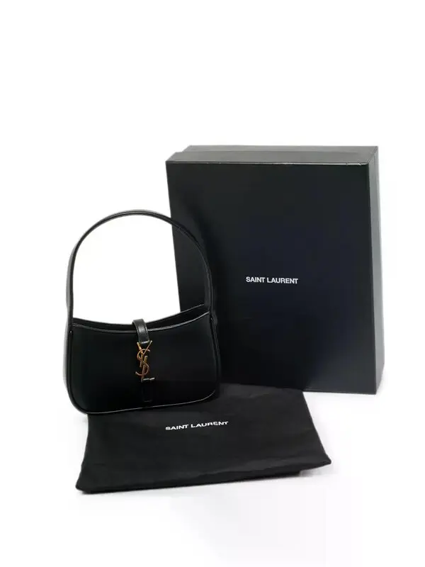Saint Laurent Mini Le 5 À 7 Leather Shoulder Bag