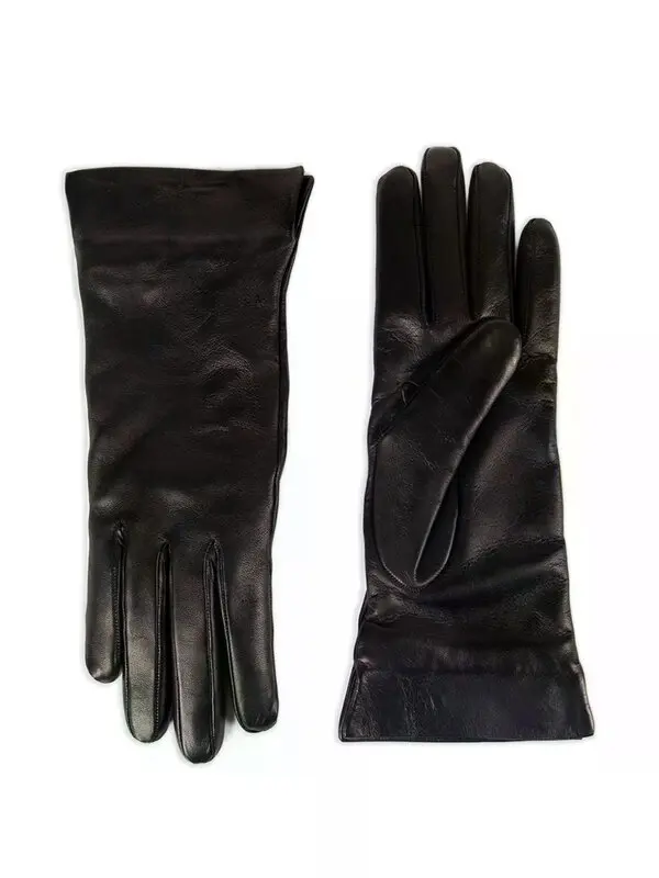 ANN DEMEULEMEESTER Leather Gloves - Black