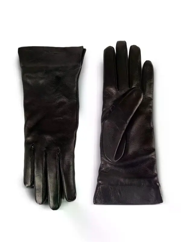 ANN DEMEULEMEESTER Leather Gloves - Black