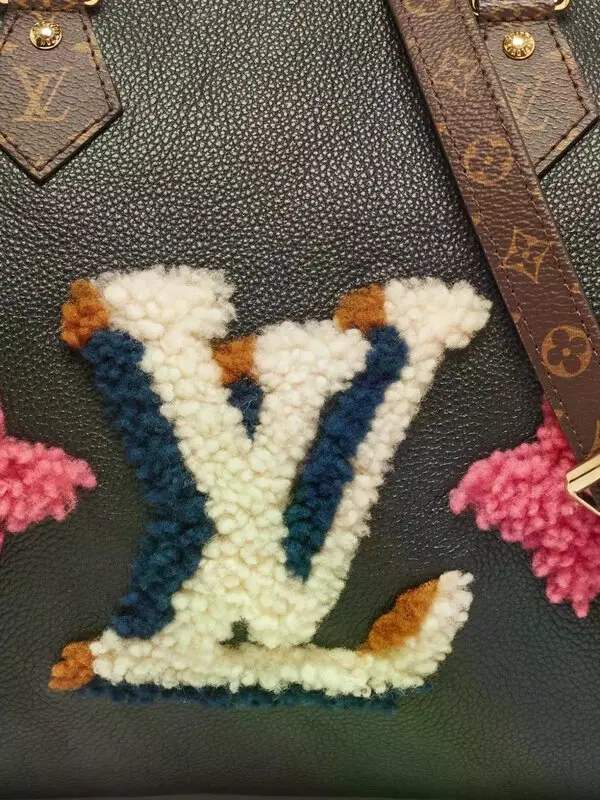 LOUIS VUITTON Speedy 30 Teddy Bandoulière Bag - Black