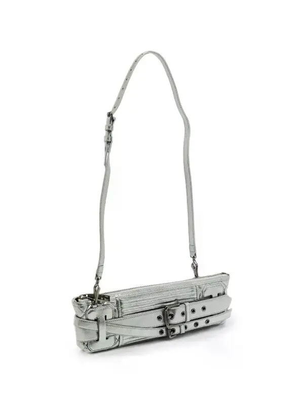 Burberry Buckle-detail Leather Shoulder Bag