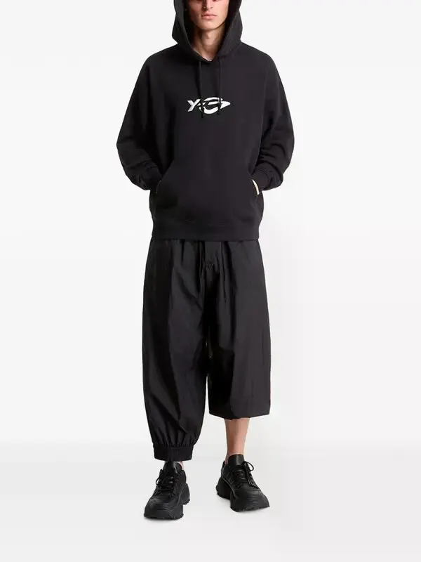 Y3 Liquid Logo-print Hoodie