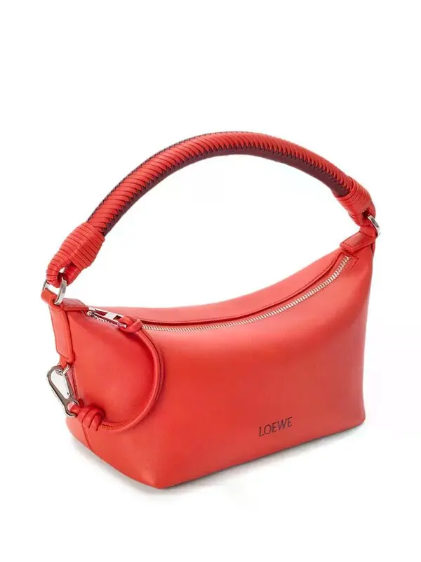 Loewe Mini Cala Braided-handle Leather Tote Bag - Orange