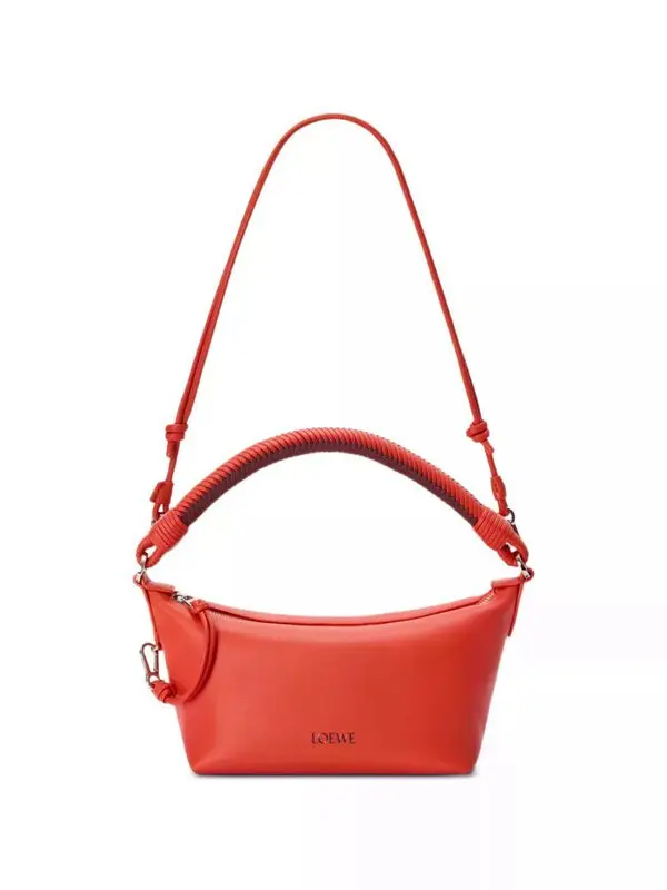 Loewe Mini Cala Braided-handle Leather Tote Bag - Orange