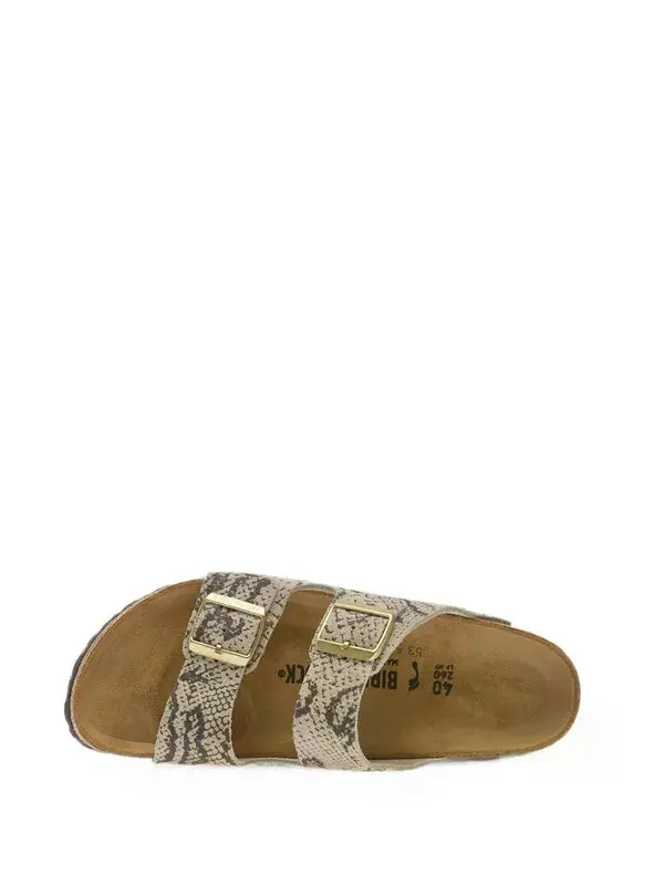 BIRKENSTOCK Arizona Snakeskin-effect Sandals