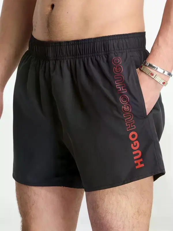 Hugo Tiki Logo-print Swim Shorts