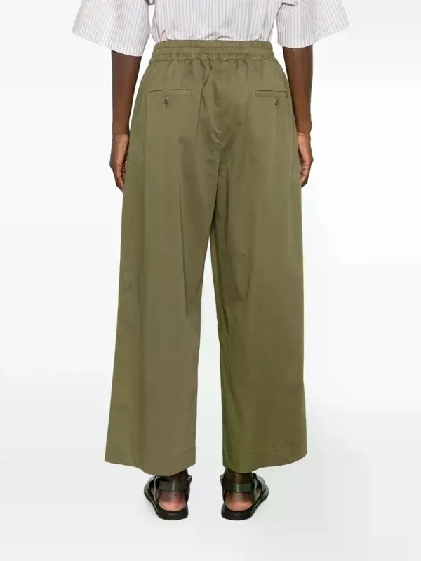Max Mara Wide Leg Trousers - Green