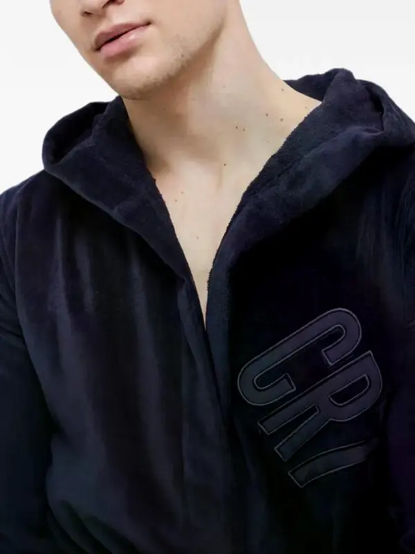 CR7 CRISTIANO RONALDO Velvet Hooded Gown