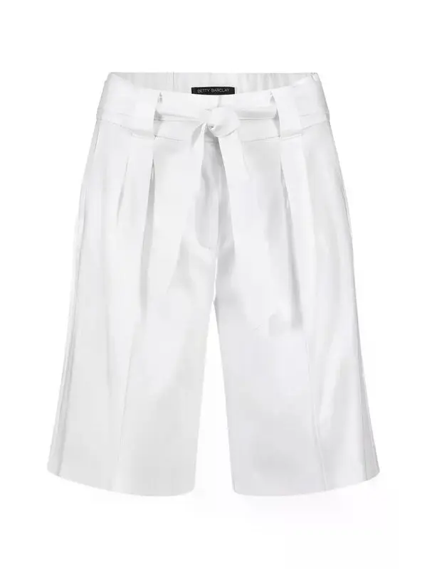 BETTY BARCLAY Belted Pleated Shorts