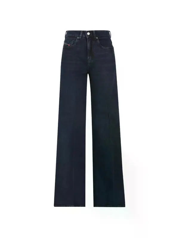 DIESEL® Logo-patch Wide-leg Jeans