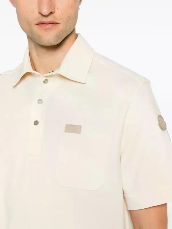 Moncler Logo-patch Chest-pocket Polo Shirt