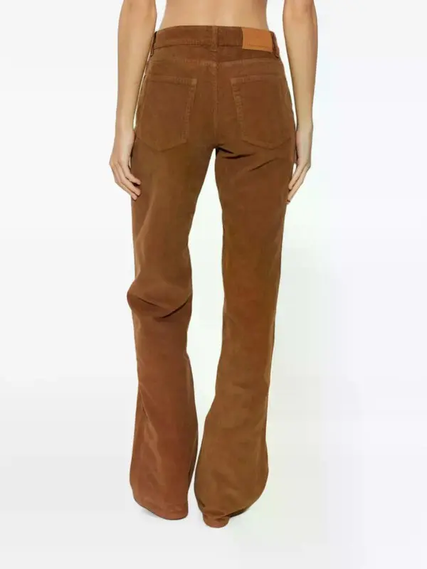 Stella McCartney Corduroy Logo-charm Trousers
