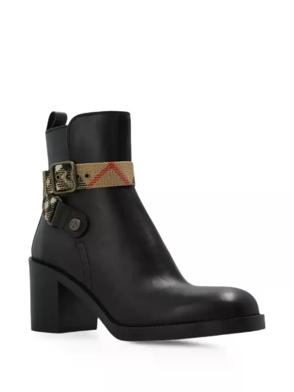 Burberry Huntley Buckled Ankle Boots