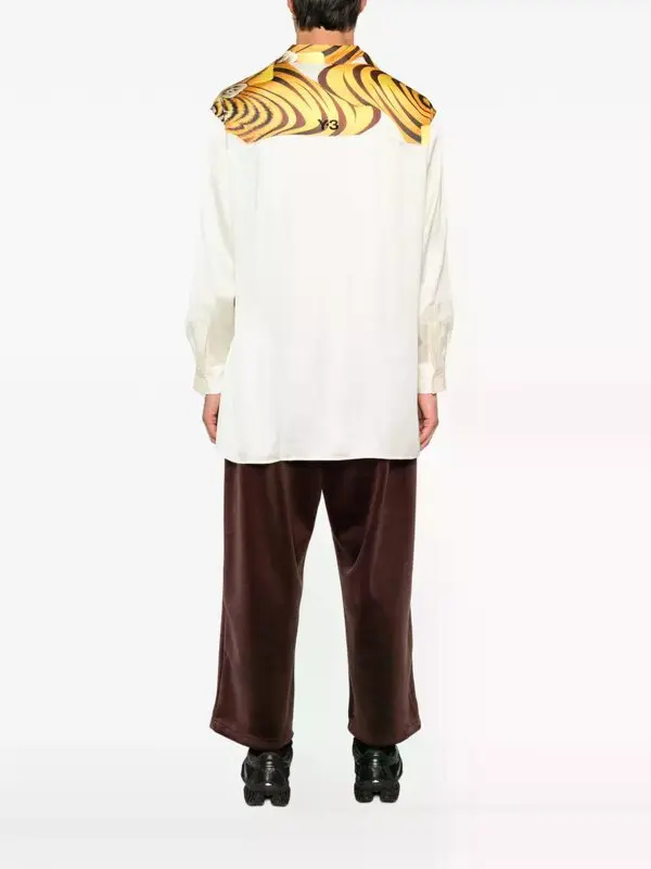 Y3 Tiger-print Buttoned Shirt