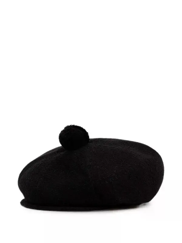 KANGOL Pom-pom Beret - Black