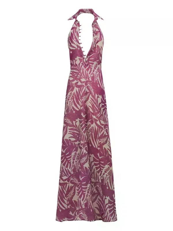 TALLER MARMO Barbara Tropical Print Maxi Dress