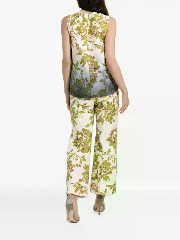 La DoubleJ La Scala Floral-print Top