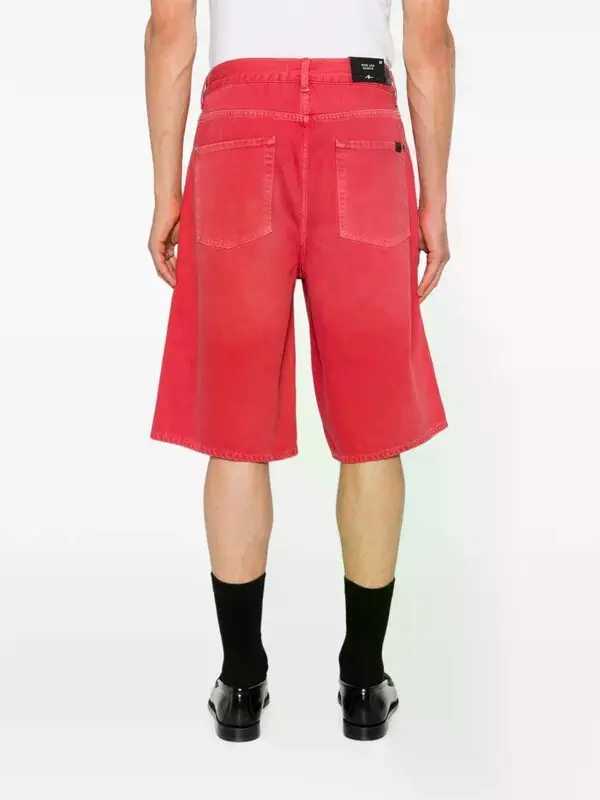 7 For All Mankind Buttoned Denim Shorts