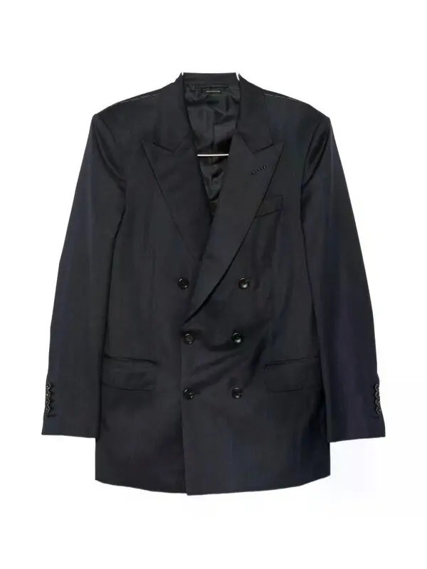 TOM FORD Herringbone Double-breasted Suit