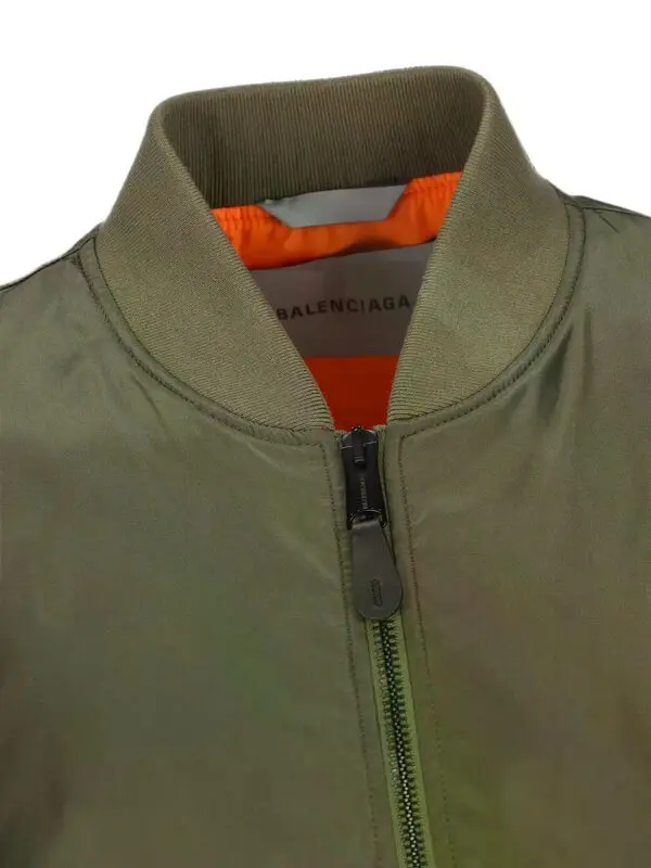 Balenciaga Off-shoulder Oversized Bomber Jacket