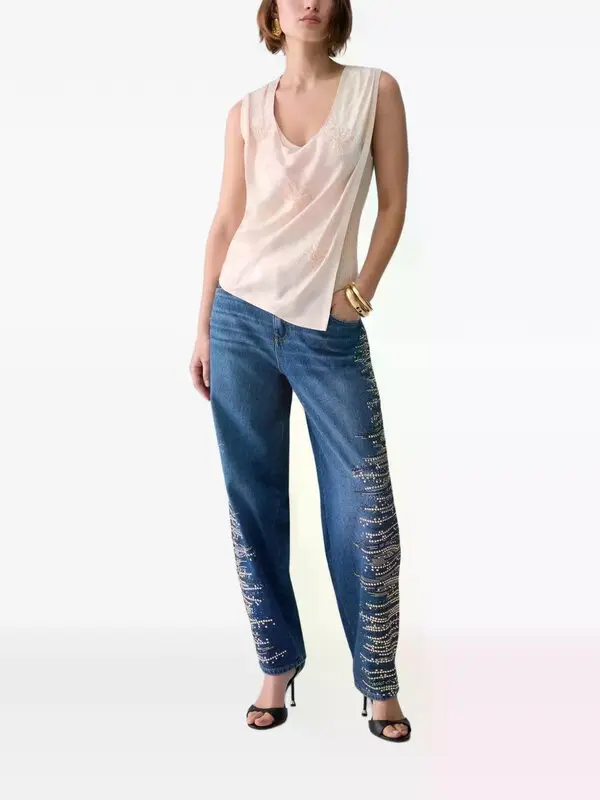 Liu Jo Embellished Jacquard Insert Top