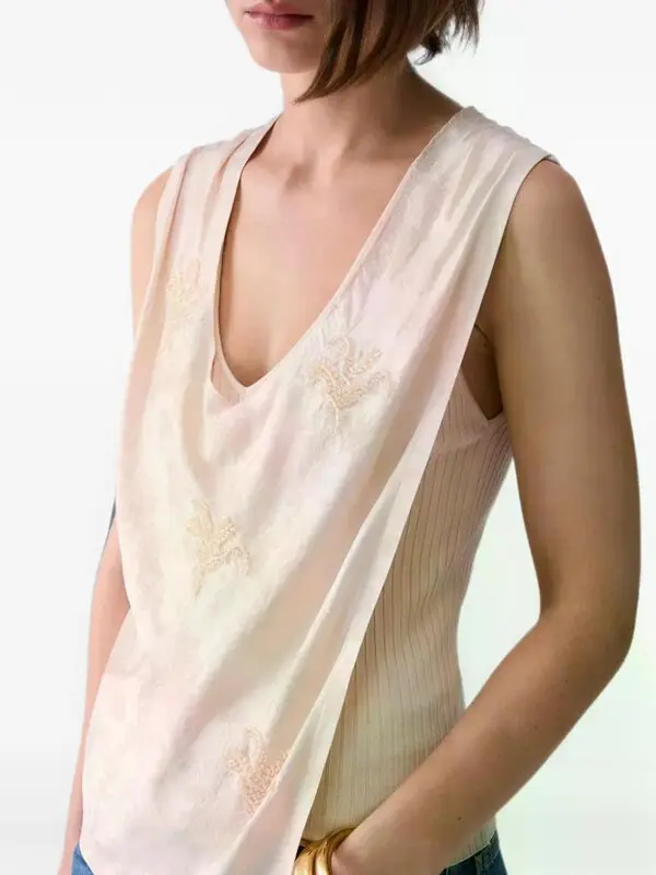 Liu Jo Embellished Jacquard Insert Top
