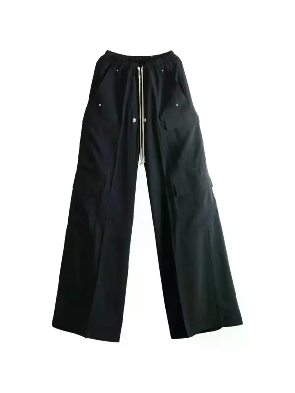 Rick Owens Cargo Belas Wide-leg Trousers - Black