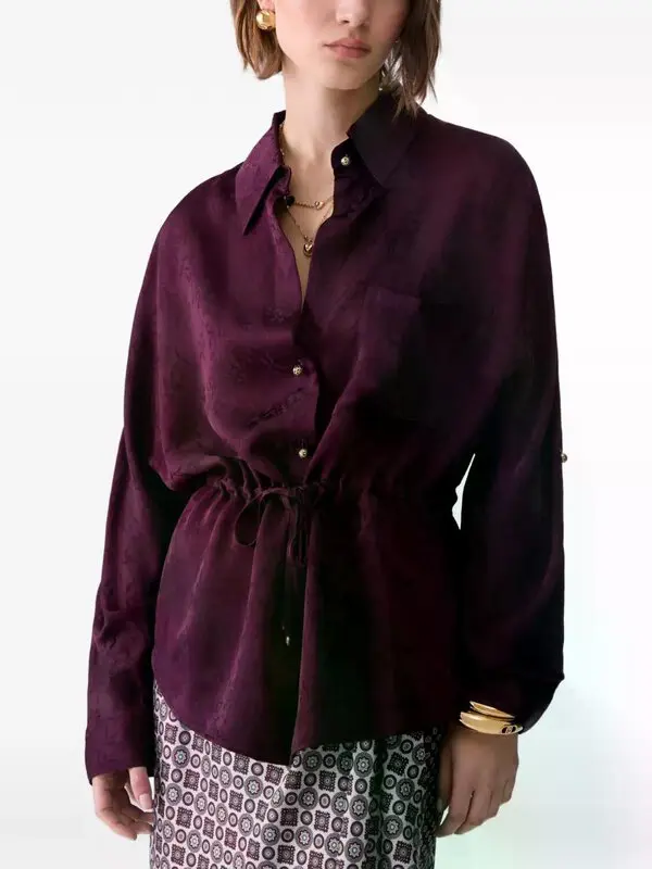 Liu Jo Jacquard Satin Shirt