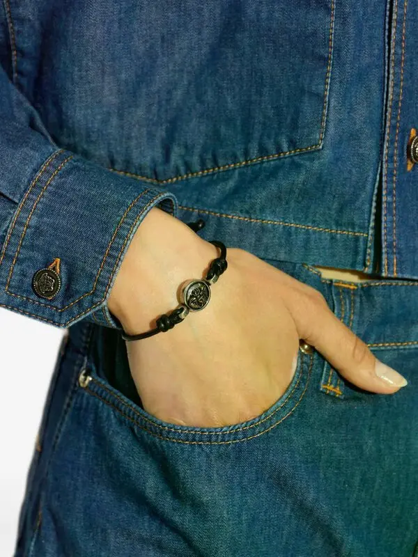 Versace Medusa Leather Bracelet